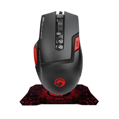MARVO M355+G1 Wired Gaming Mouse + Mouse Pad Combo